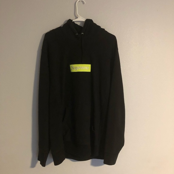 Supreme | Sweaters | Supreme Xl Fw 7 Lime Green Black Box Logo | Poshmark